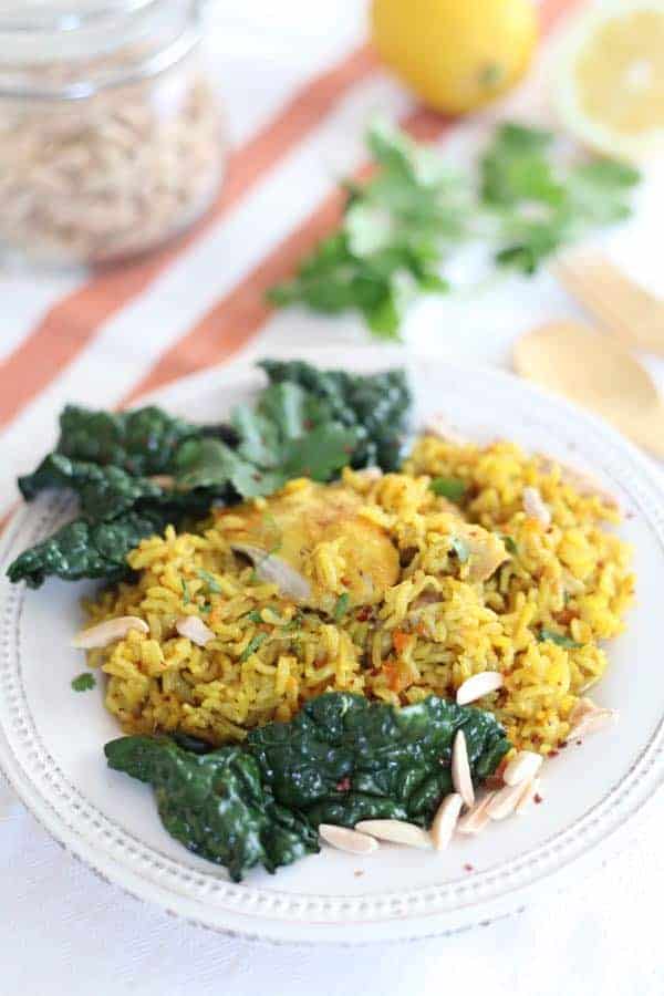 Instant Pot Turmeric Chicken and Rice | Kitchen Skip