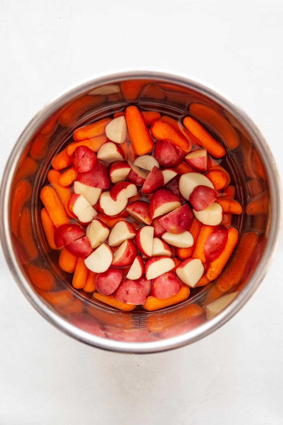 Instant Pot Potatoes and Carrots - Kitchen Skip