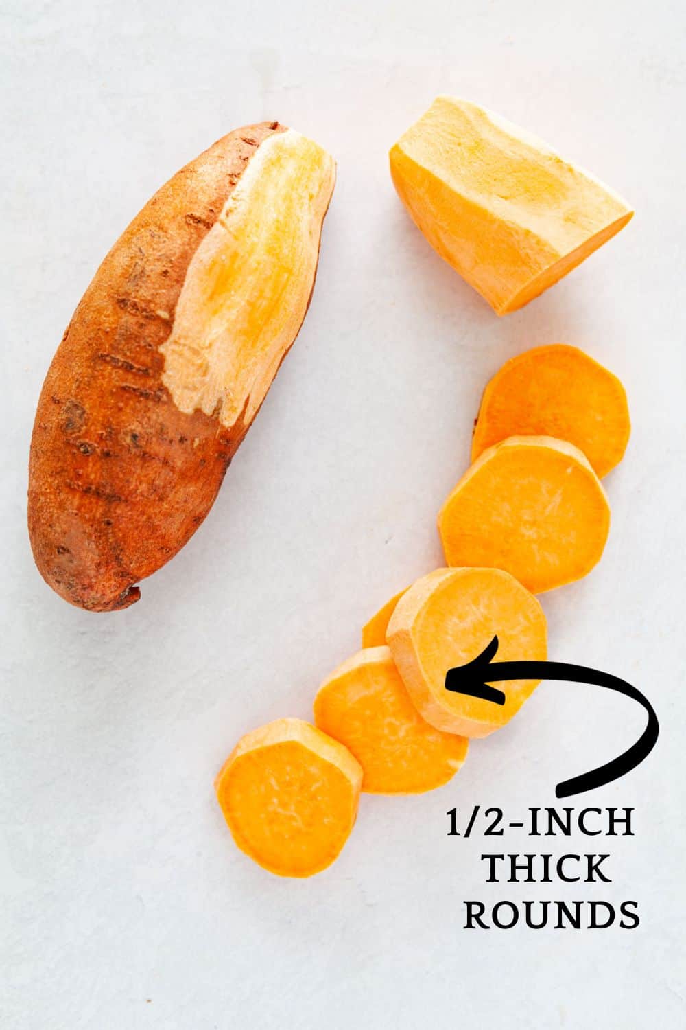 Baked Sweet Potato Slices with Seasoning